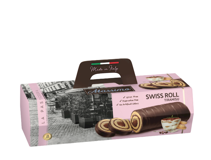 Pan Swiss Roll, Tiramisu | Maestro Massimo | 8 items per pack ...