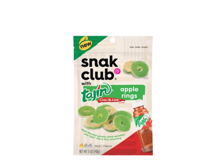 Tajin Chili & Lime Seasoned Apple Rings | Snak Club | 6 items per pack ...