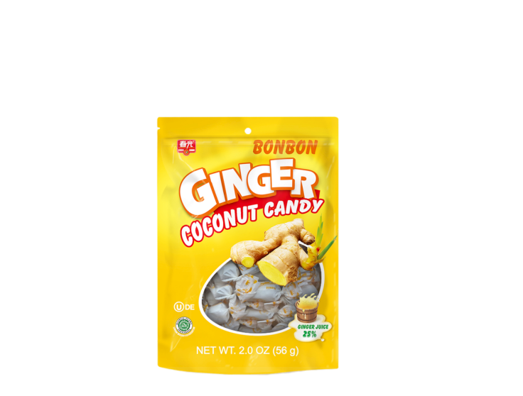 Ginger Coconut Candy (Bonbon) | HARD CANDY | 48 items per pack ...