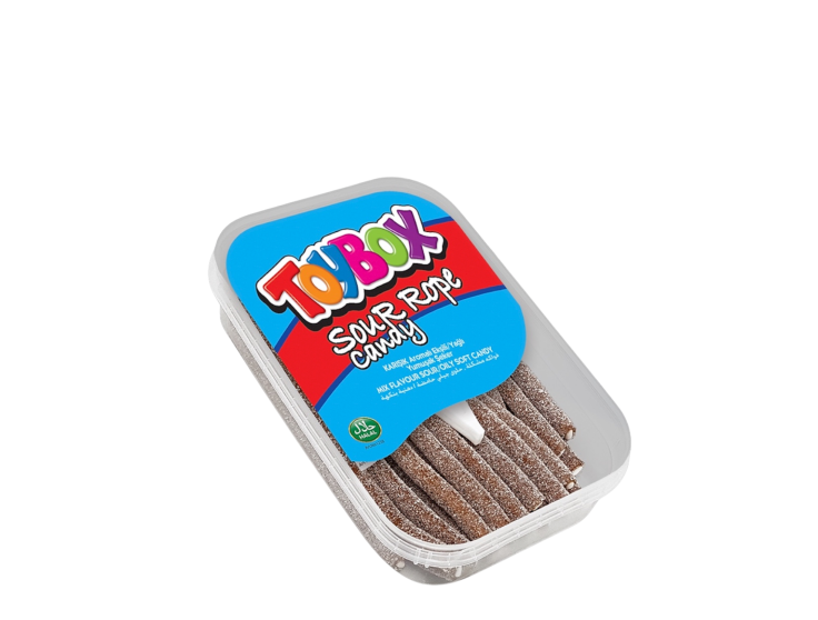 Licorice Sour Rope, Cola, Long Size | TOY BOX | 24 items per pack ...