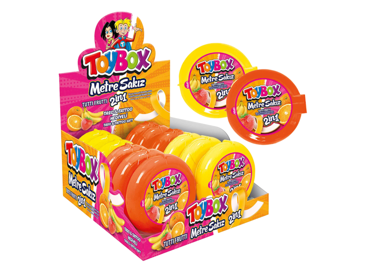 Strip Gum, Tutti Frutti Flavored | TOY BOX | 12 items per pack ...