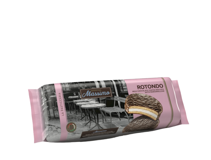 Rotonda Choc Mounted with Marshmallow Biscuit | Maestro Massimo | 12 ...