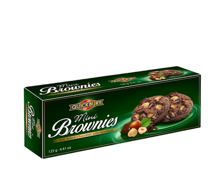 Mini Brownies Chocolate & Hazelnuts | QUICKBURY | 18 items per pack ...