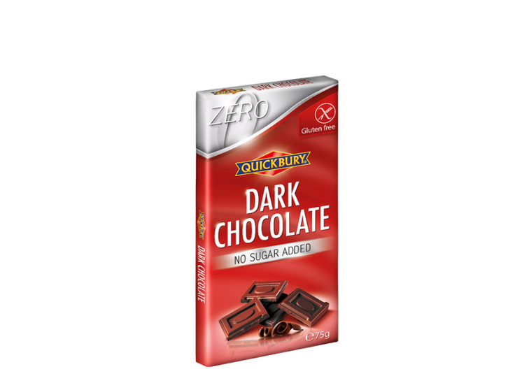 Dark Chocolate, No Sugar Added | QUICKBURY | 12 items per pack ...