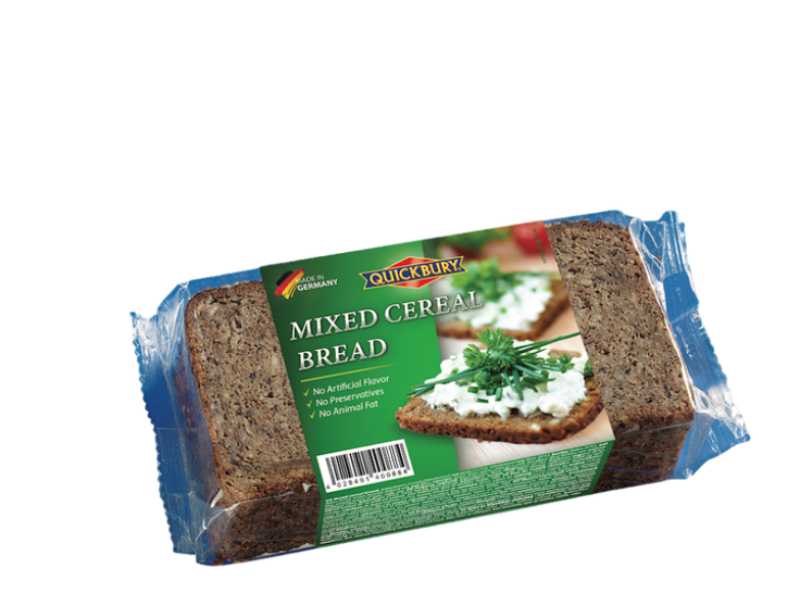 Mixed Cereal Bread | QUICKBURY | 12 items per pack | Prestige Concept