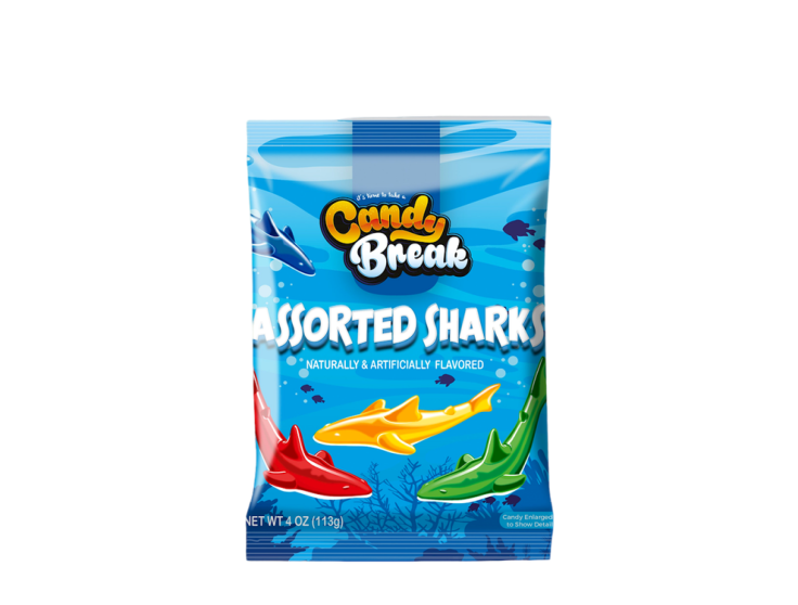 Assorted Shark Gummy Candy | CANDY BREAK | 12 items per pack | Prestige ...