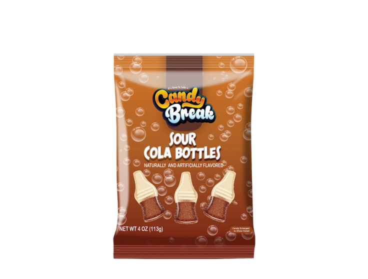 Sour Cola Bottles Gummy Candy | CANDY BREAK | 12 items per pack ...