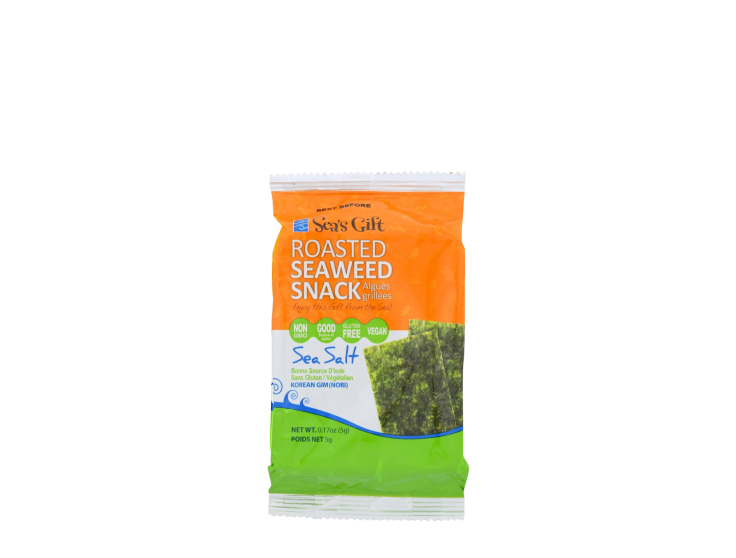 Sea's Gift Roasted Seaweed Snack, Sea Salt | Jayone | 12 items per pack ...