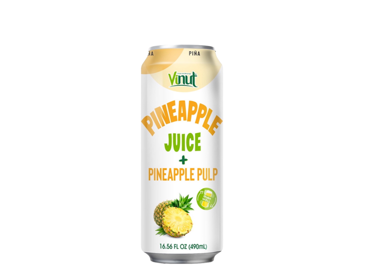 100% Fruit Juice with pulp, Pineapple | VINUT | 24 items per pack ...