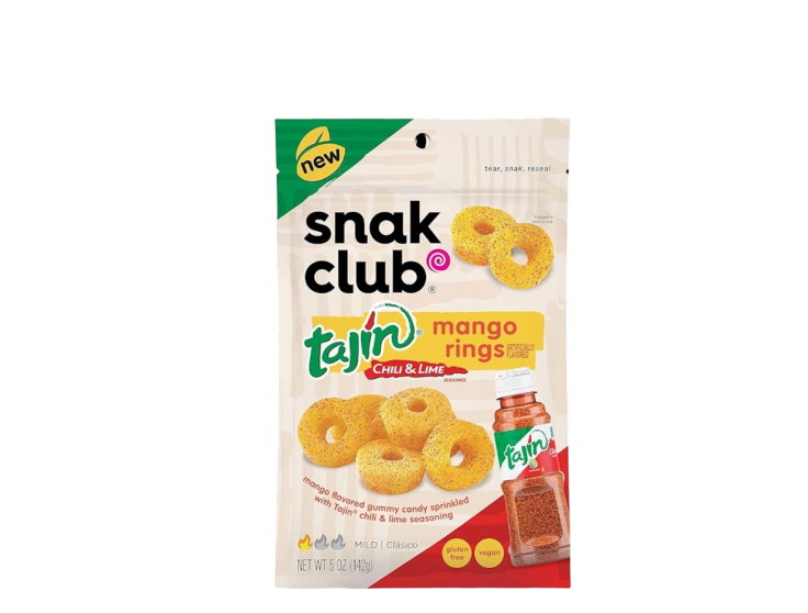 Tajin Chili & Lime Seasoned Mango Rings | Snak Club | 6 items per pack ...