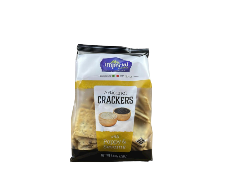 Artisanal Crackers, Sesame & Poppy | Imperial Royal | 10 items per pack ...