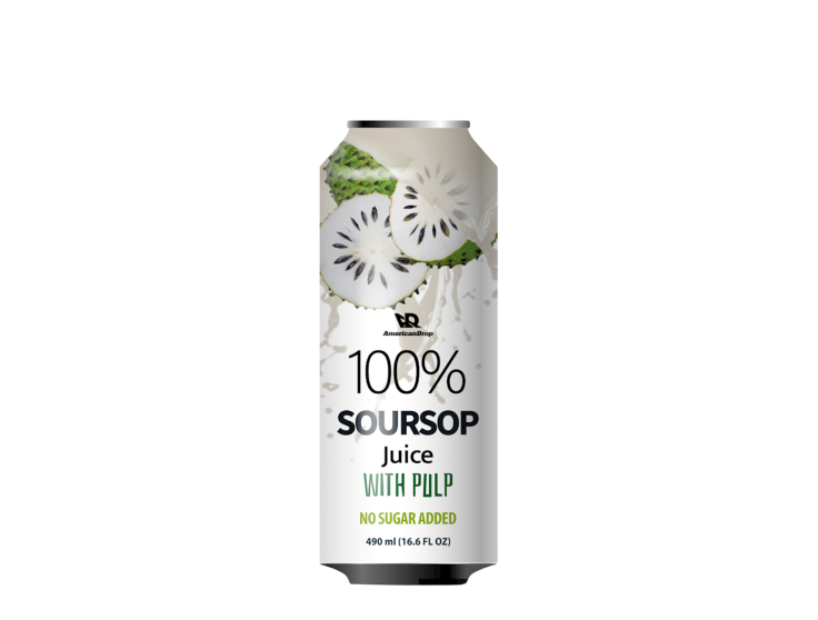 100% Soursop Juice with Pulp | AMERICAN DROP | 24 items per pack ...