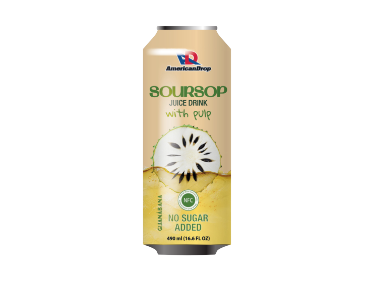 50% Soursop Juice with Pulp | AMERICAN DROP | 24 items per pack ...