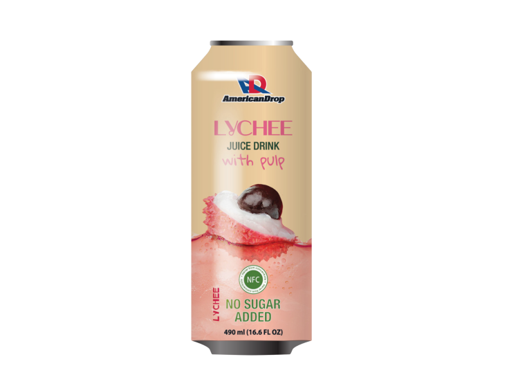 50% Lychee Juice with Pulp | AMERICAN DROP | 24 items per pack ...