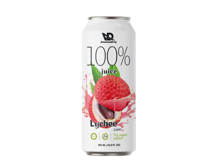 100% Lychee juice, no pulp | AMERICAN DROP | 24 items per pack ...