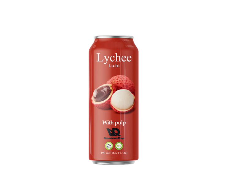 Lychee Juice with Pulp | AMERICAN DROP | 24 items per pack | Prestige ...