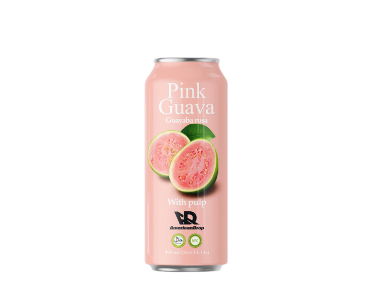 Pink Guava Juice with Pulp | AMERICAN DROP | 24 items per pack ...