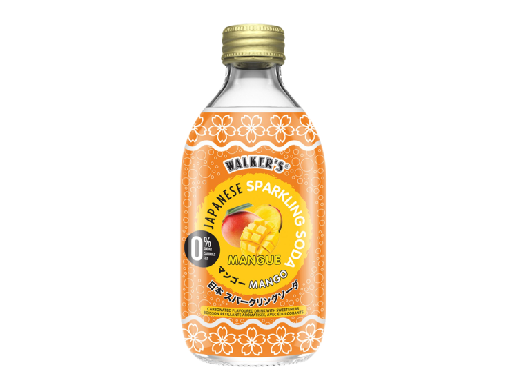 Japanese Sparkling Soda Mango (Zero Sugar) | Walker's | 24 items per ...
