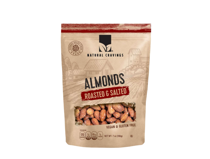 Natural Cravings Almonds Natural (Raw) | NUTTY | 12 items per pack ...