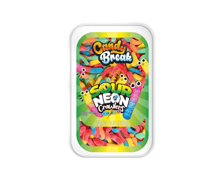 Sour Neon Crawlers Tub | CANDY BREAK | 6 items per pack | Prestige Concept