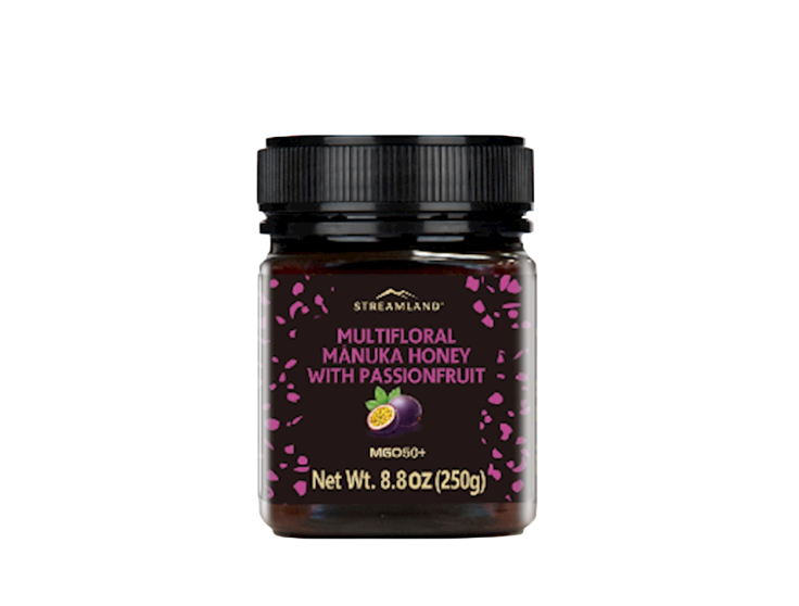 Multifloral Manuka Honey with Passion Fruit MGO50+ | Streamland | 40 ...