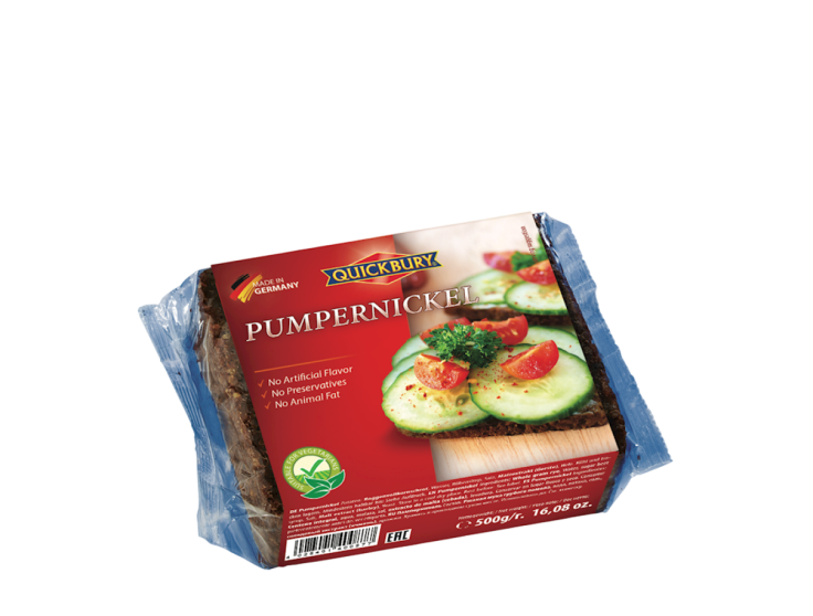 Pumpernickel Bread | QUICKBURY | 12 items per pack | Prestige Concept